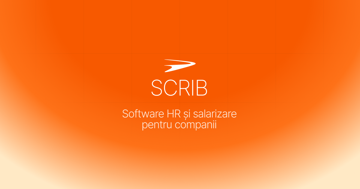 SCRIB - Software HR și salarizare pentru companii